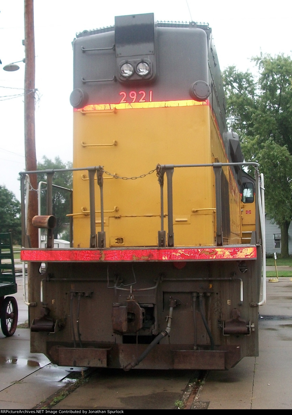 UP 2921, rear view